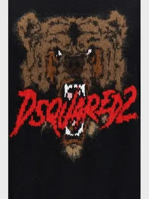 Dsquared2 Logo Intarsia Crewneck Jumper