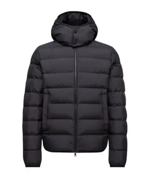 Moncler Padded Zip-up Hooded Jacket - Black