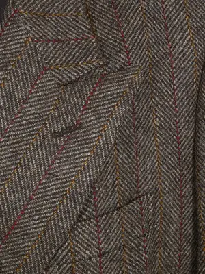 MAISON MARGIELA Herringbone Double-breasted Blazer