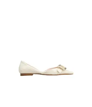 ROGER VIVIER Ballerinas In Leather With Metal Detail
