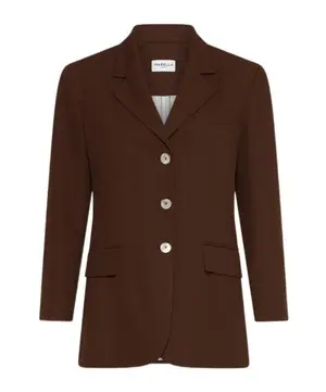 Marella Single-breasted Linen-blend Blazer