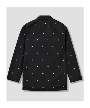 RIER Embroidered Shirt - Black