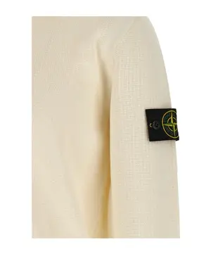 Stone Island Long-sleeve Knit Polo Shirt