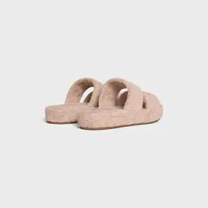 Celine Triomphe Open-toe Slippers - Faded Pink