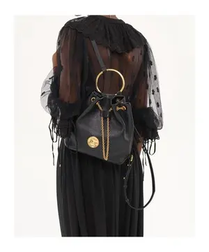Chloé Grained Buffalo Leather Bracelet Backpack