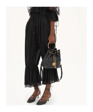 Chloé Grained Buffalo Leather Bracelet Backpack
