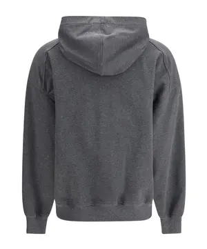 Brunello Cucinelli Zip Hooded Hoodie - Grey