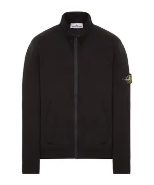 Stone Island High-neck Zip-up Jacket - Black