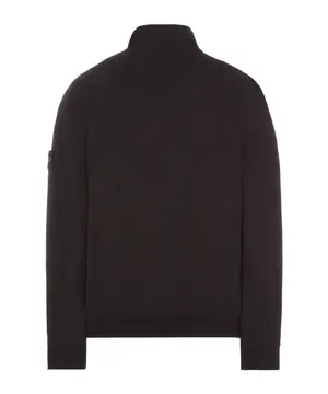 Stone Island High-neck Zip-up Jacket - Black