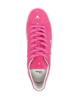 STUART WEITZMAN X Disney Embellished Suede Low-top Sneakers