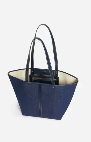 Vanessa Bruno Small Daily Tote Bag - Denim
