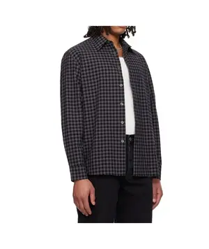 SUNFLOWER Studio Plaid Shirt - Black
