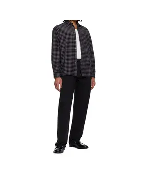 SUNFLOWER Studio Plaid Shirt - Black