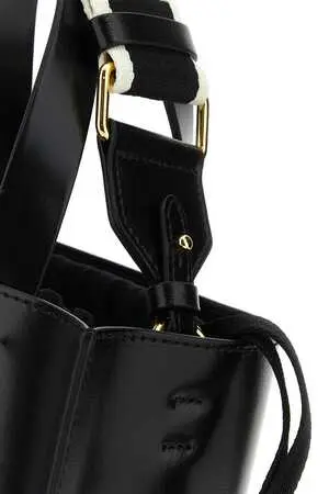 Marni Logo Printed Tote Bag - Black