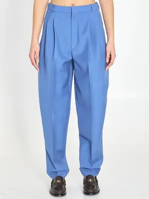Celine Montauk Trousers In Mohair Wool