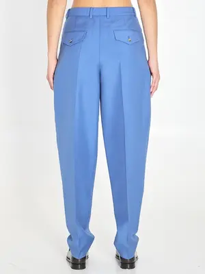 Celine Montauk Trousers In Mohair Wool