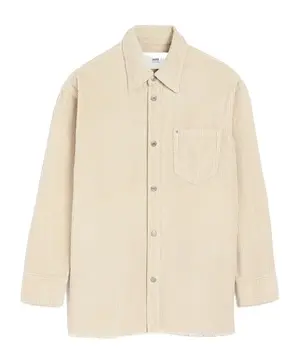 AMI Paris AMI Paris Corduroy Velvet Overshirt Ivory