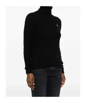 Polo Ralph Lauren Roll Neck Knitted Jumper - Black