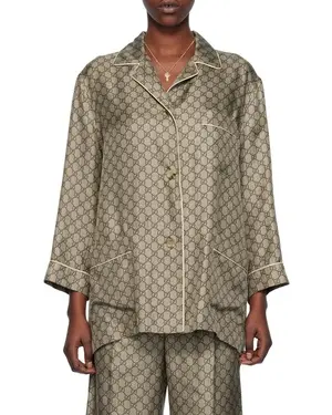 Gucci Gg Supreme Printed Shirt
