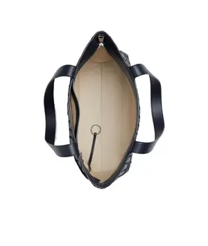Bottega Veneta Small Intrecciato Zipped Tote - Black