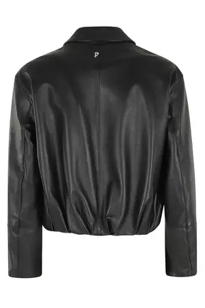 DONDUP Long-sleeved Leather Jacket