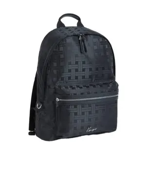 Kenzo Woven Pattern Backpack - Black