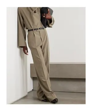 RÓHE Pleated Wool Wide-leg Pants