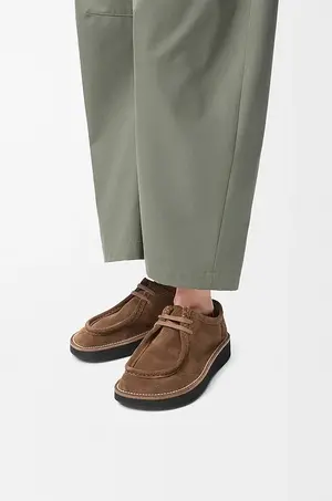 Loewe Faro Suede Lace-up Shoes