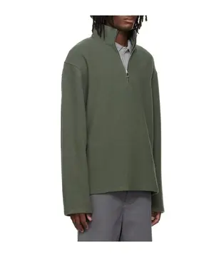 RIER Zip Fleece Top - Green