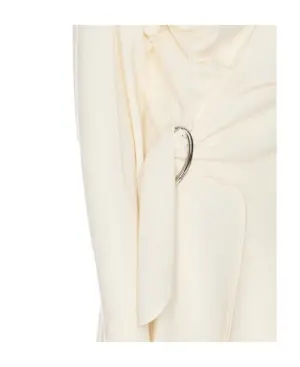 Attico Hurley Asymmetrical Hem Mini Dress