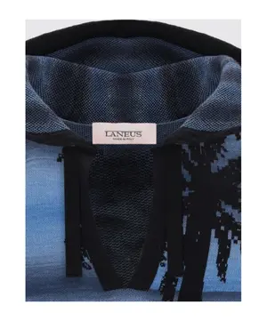 LANEUS Tropical Palm Trees Jacquard Hoodie