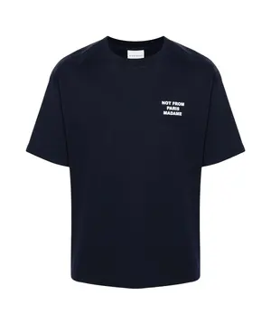 Drole De Monsieur Drôle De Slogan Print T-shirt - Black