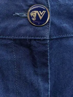 Valentino Garavani Button Detailed Straight Leg Jeans