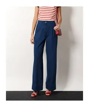 Valentino Garavani Button Detailed Straight Leg Jeans