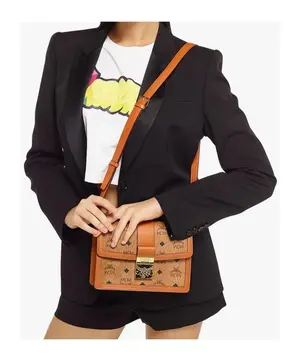 Mcm All-over Monogram Print Crossbody Bag