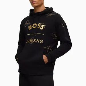 Hugo Boss Logo Print Hoodie