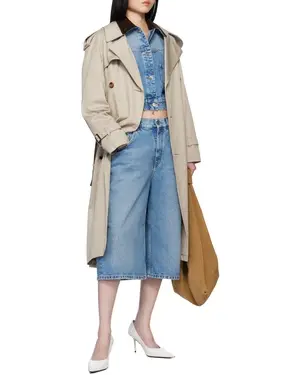 Stella McCartney Straight Leg Denim Culottes