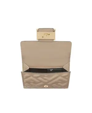Fendi F Is Embossed Wallet - Nude