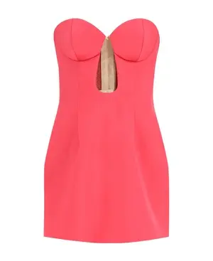 Magda Butrym Strapless Cut-out Silk Mini Dress