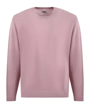 C.P. COMPANY Ribbed Crewneck Knitwear - Pink