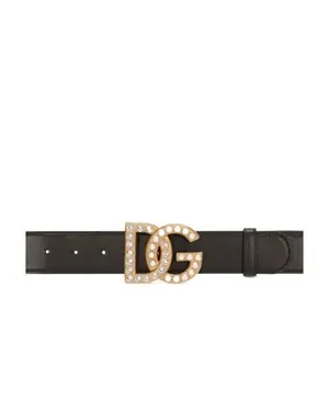 Dolce & Gabbana Dg Logo Embellished Buckle Belt