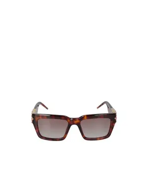 Casablanca Geometric Frame Sunglasses - Gray