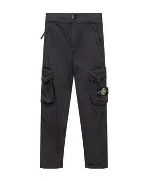 Stone Island Logo Overalls - Black