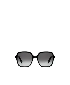 Dior Sunglasses With Embossed Logo Detail - Black