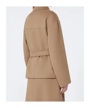 Max Mara Long Sleeved Double Breasted Short Coat
