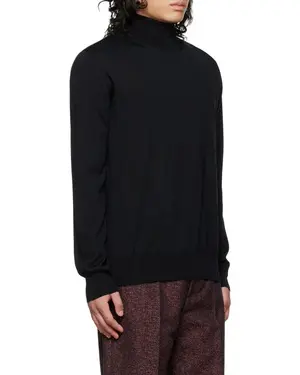 JIL SANDER Ribbed Turtleneck Sweater