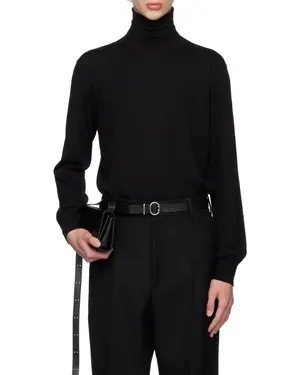 JIL SANDER Ribbed Turtleneck Sweater