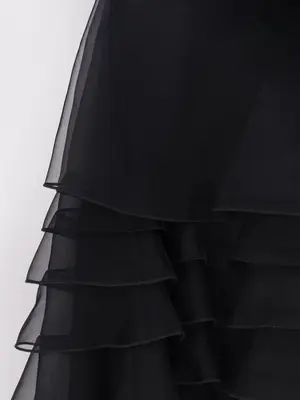 Dior Mid-length Ruffled Skirt - Black