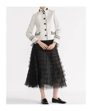 Dior Mid-length Ruffled Skirt - Black