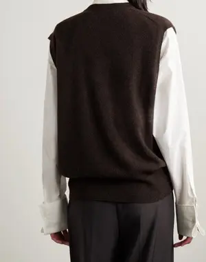 THE ROW V-neck Sleeveless Pullover